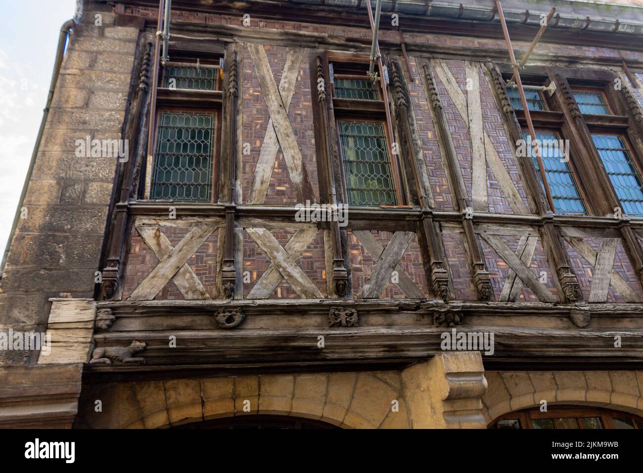 The historical buildings in downtown Dijon, France Stock Photo - Alamy
