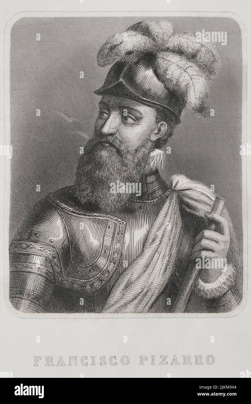Francisco Pizarro (1478-1541). Spanish conqueror of the Inca empire ...