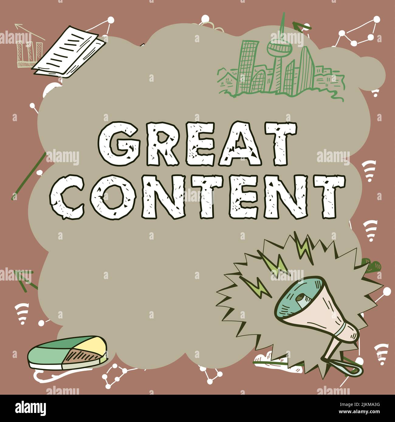 Sign displaying Great Content. Word for Satisfaction Motivational ...