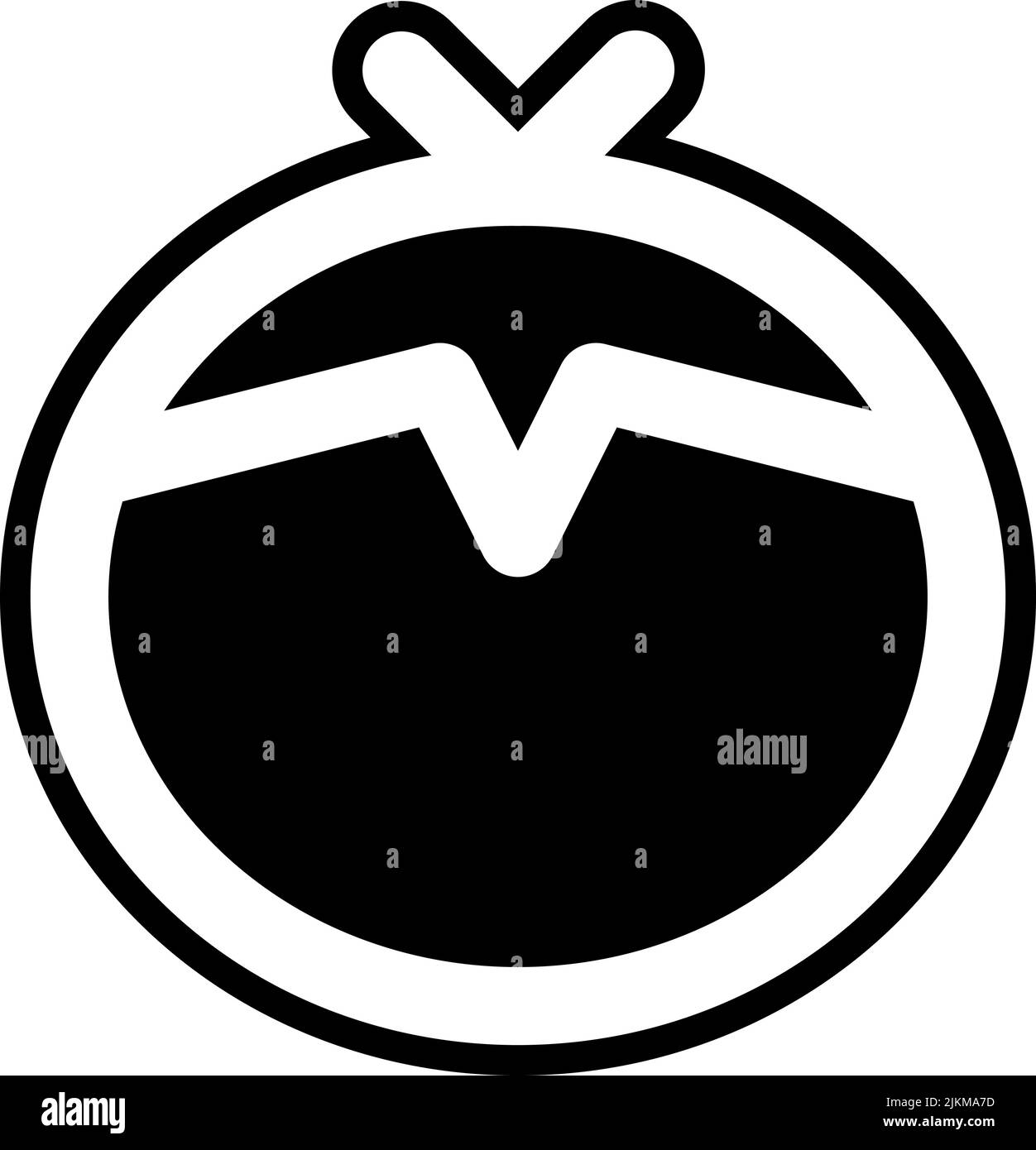 tomato icon black vector illustration Stock Vector Image & Art - Alamy