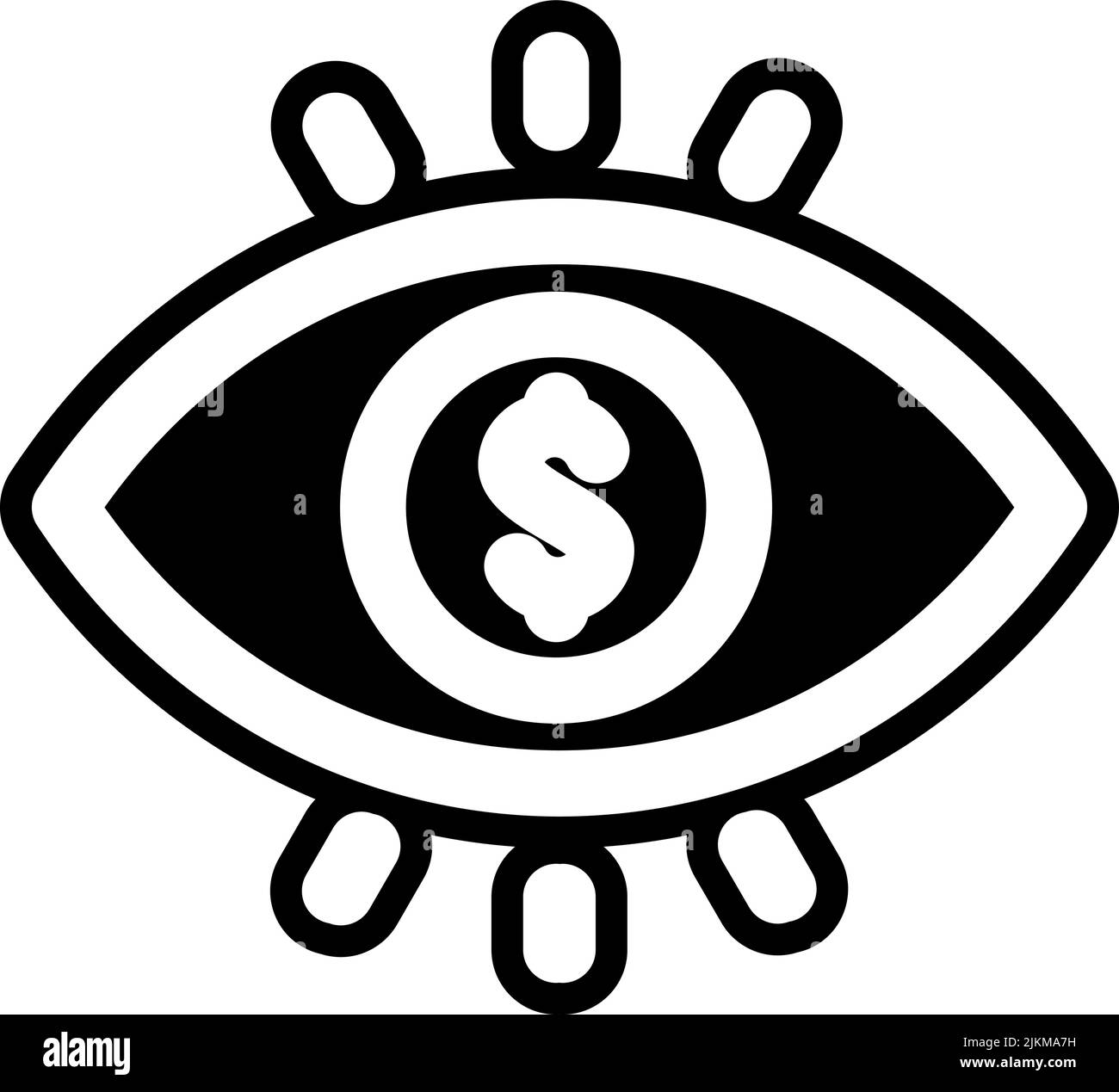 visualize icon black vector illustration Stock Vector Image & Art - Alamy