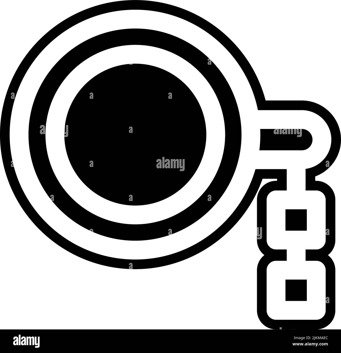 monocle icon black vector illustration Stock Vector Image & Art - Alamy