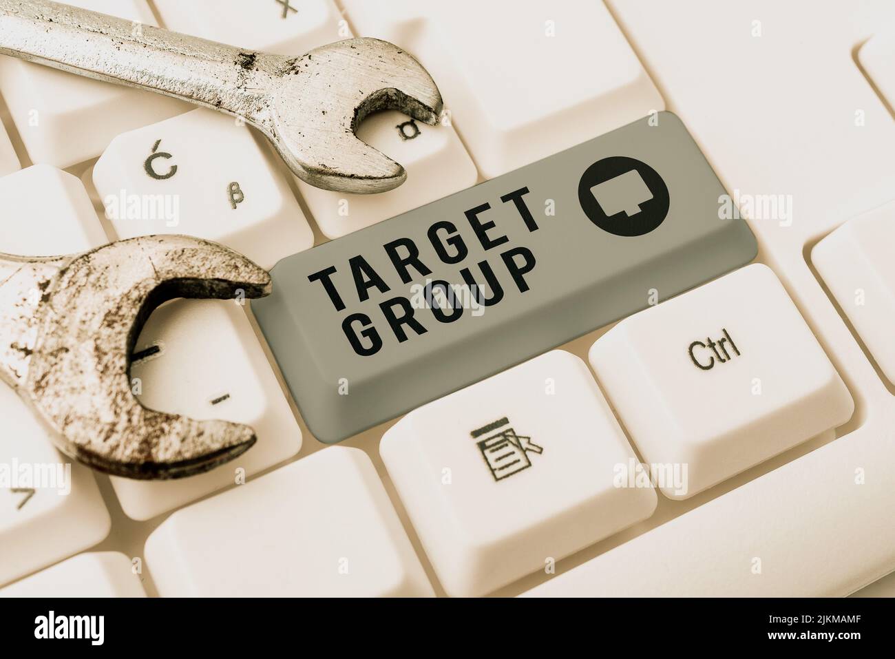 Text caption presenting Target Group. Business idea Particular showing ...