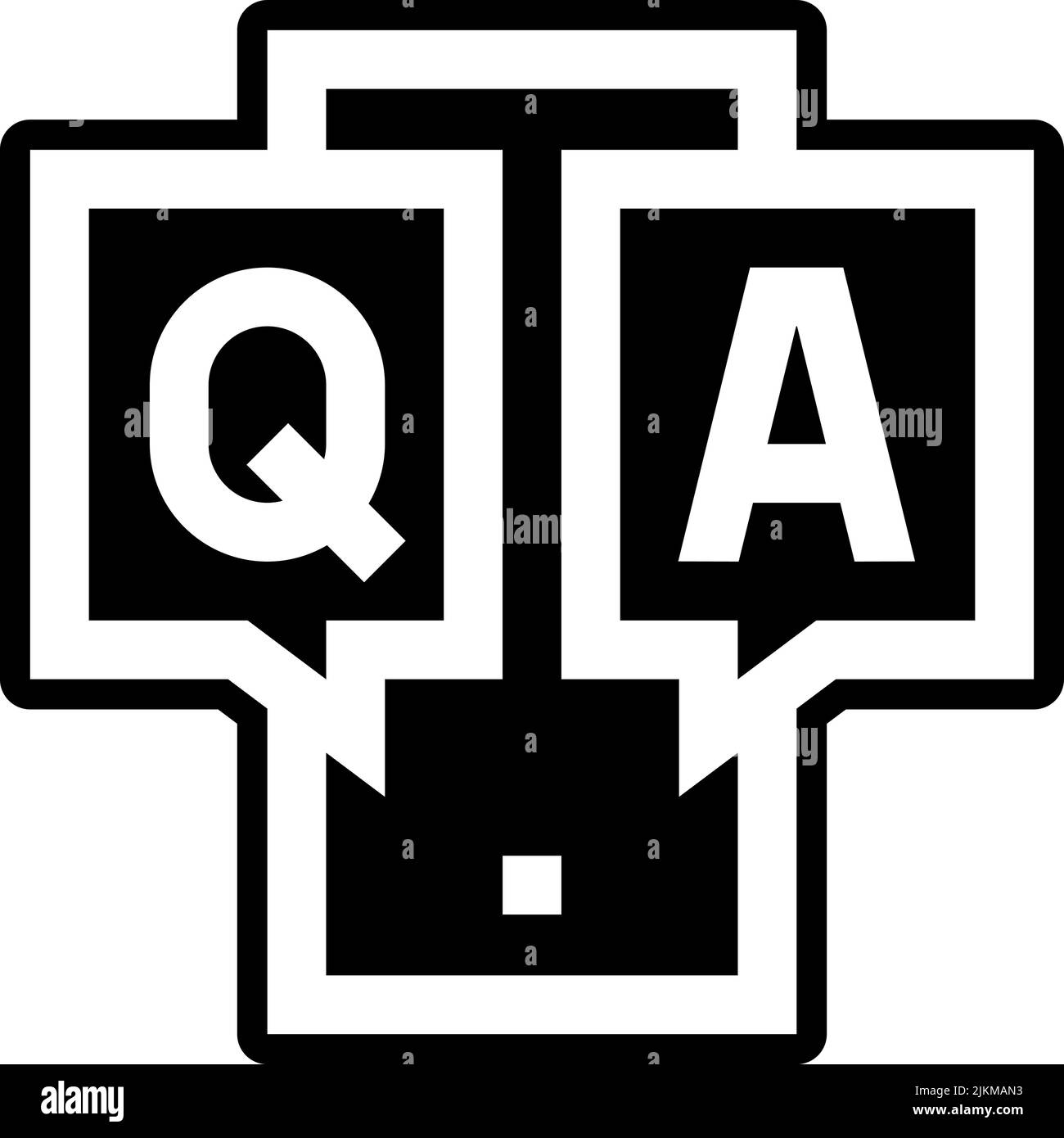 faq icon black vector illustration Stock Vector Image & Art - Alamy
