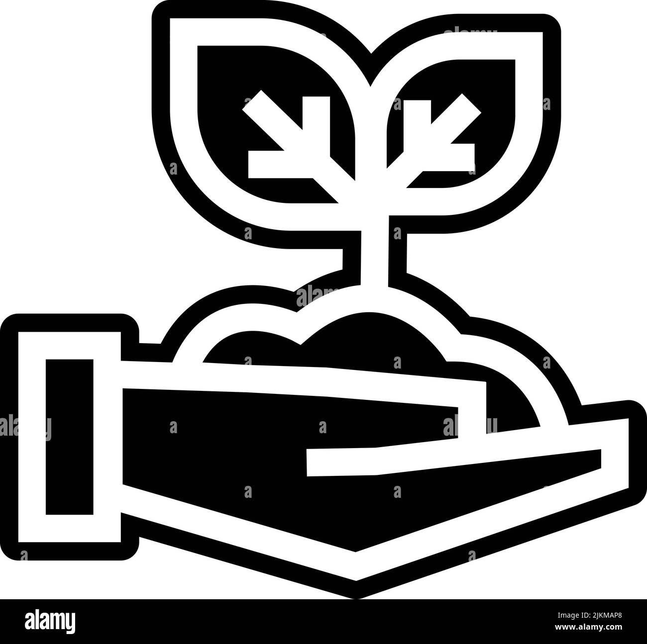 plant icon black vector illustration Stock Vector Image & Art - Alamy