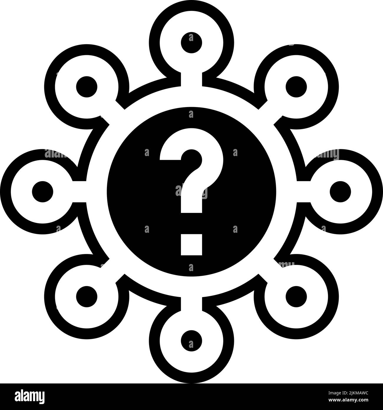 question icon black vector illustration Stock Vector Image & Art - Alamy