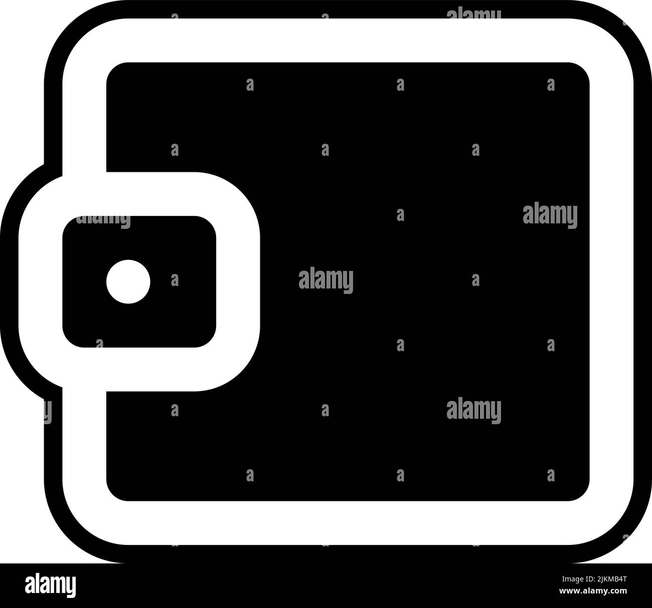 wallet icon black vector illustration Stock Vector Image & Art - Alamy