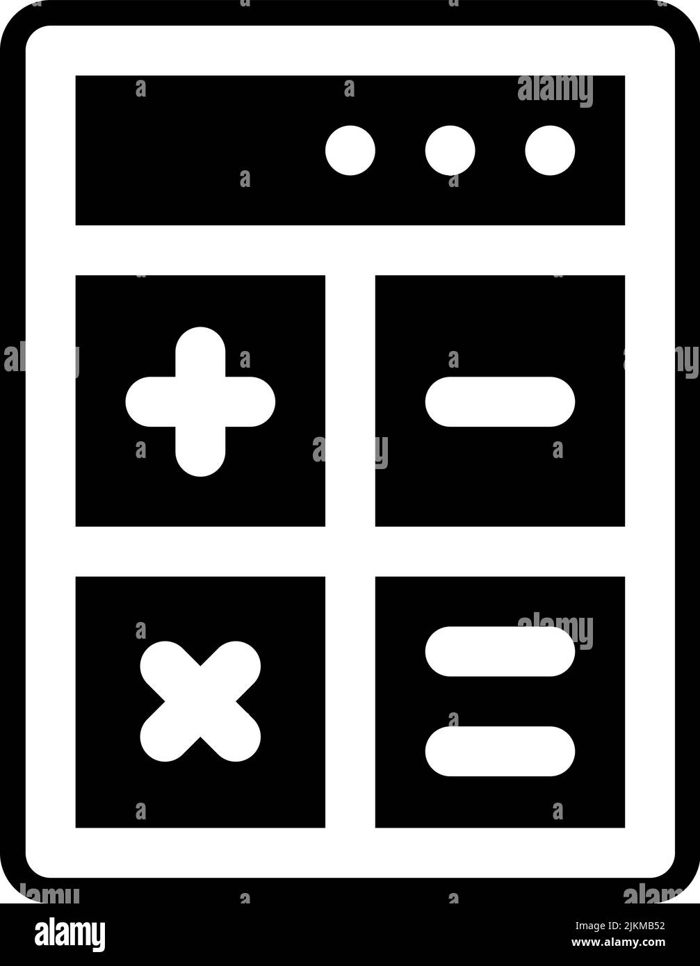 calculator icon black vector illustration Stock Vector Image & Art - Alamy