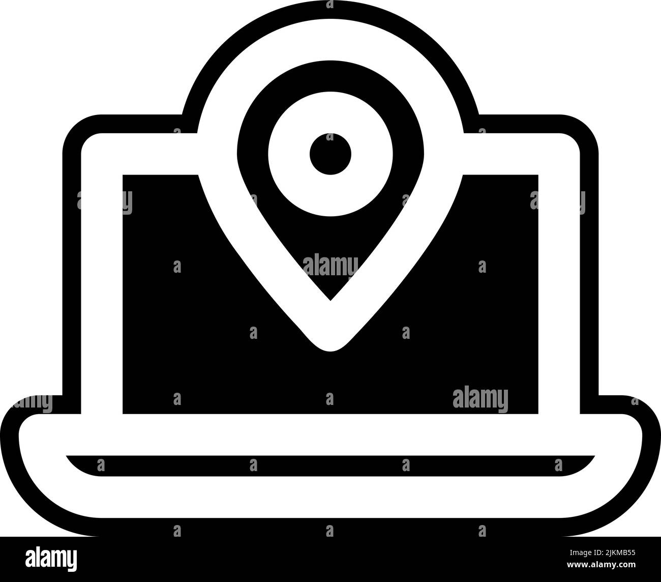 maps icon black vector illustration Stock Vector Image & Art - Alamy