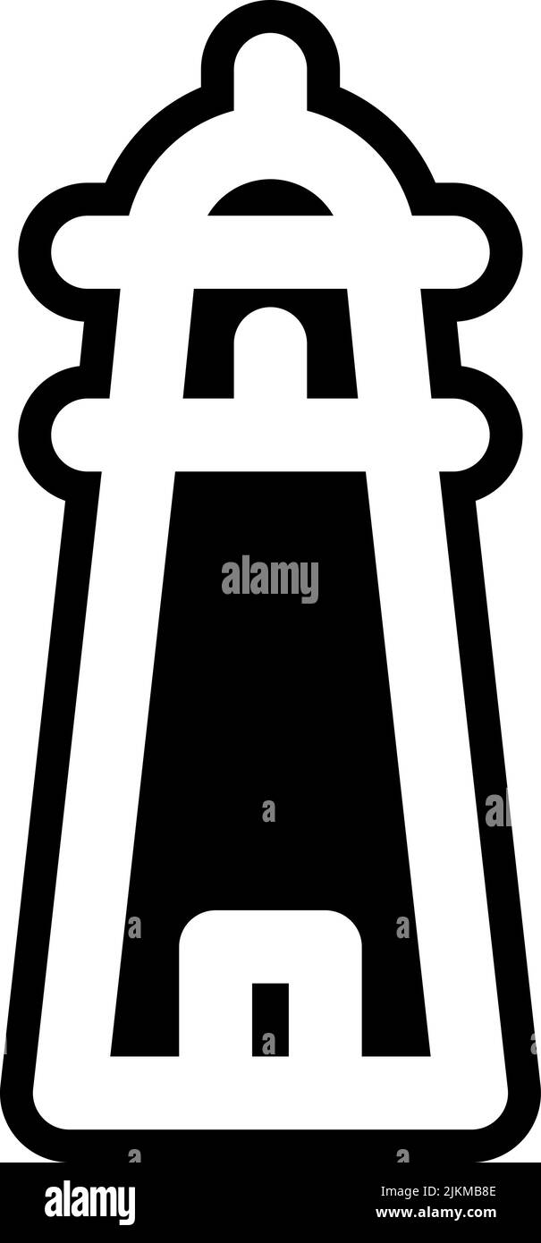 lighthouse icon black vector illustration Stock Vector Image & Art - Alamy
