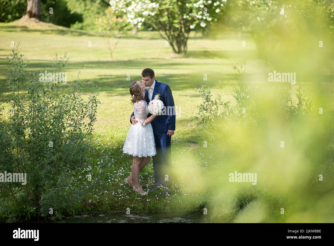 a-wedding-couple-during-a-ceremony-stock-photo-alamy