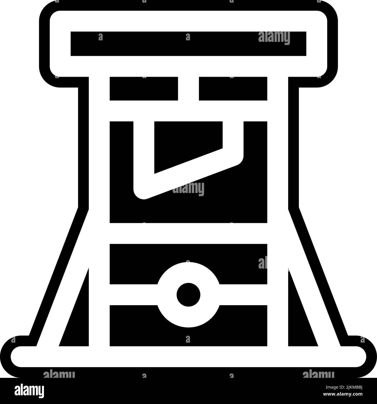 guillotine icon black vector illustration Stock Vector Image & Art - Alamy