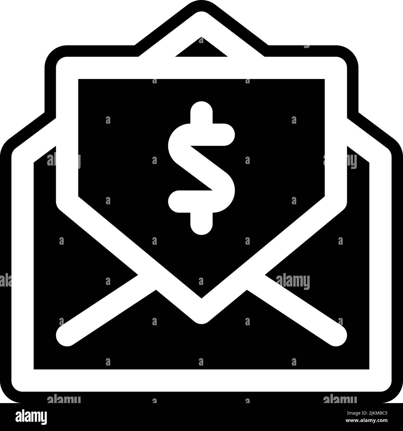 mail icon black vector illustration Stock Vector Image & Art - Alamy
