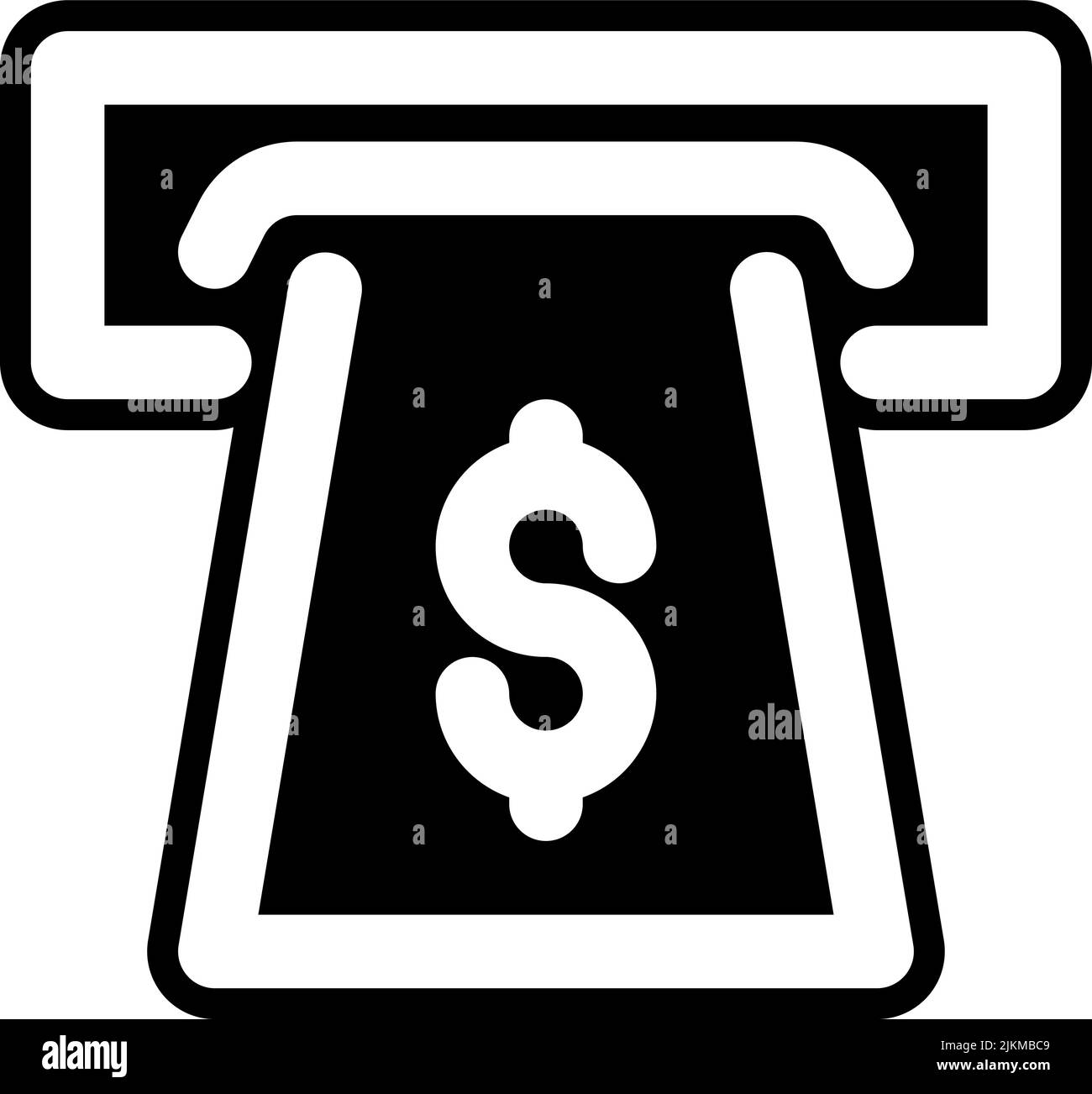 atm icon black vector illustration Stock Vector Image & Art - Alamy