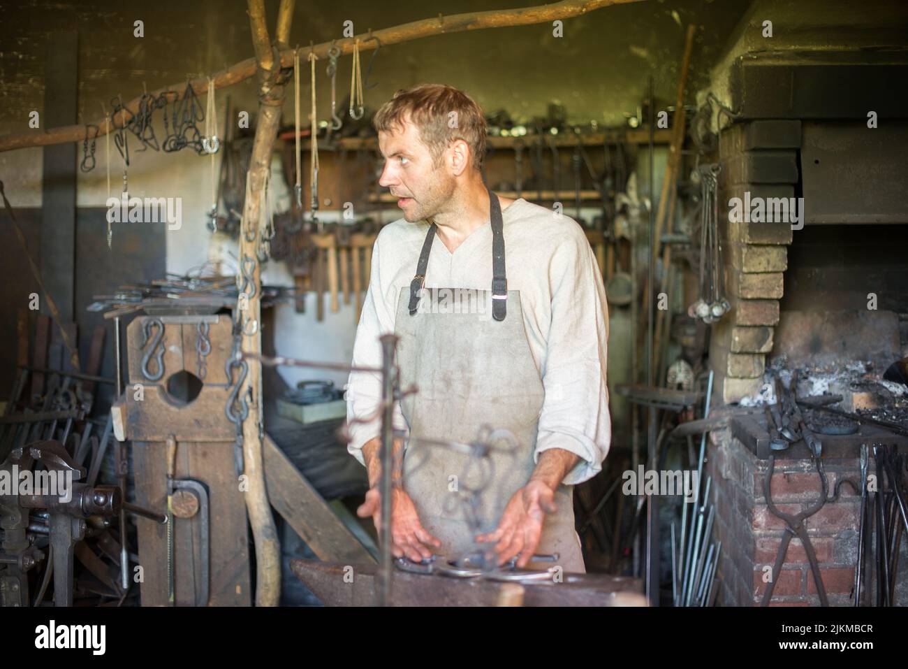 Old smithy blacksmith forge hi-res stock photography and images - Alamy