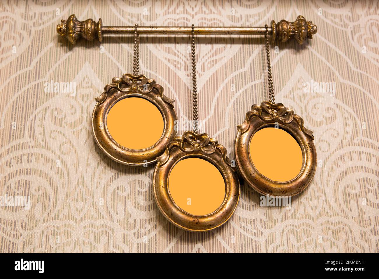 Ancient vintage frames for pictures or photos on the wall. Frames for ...