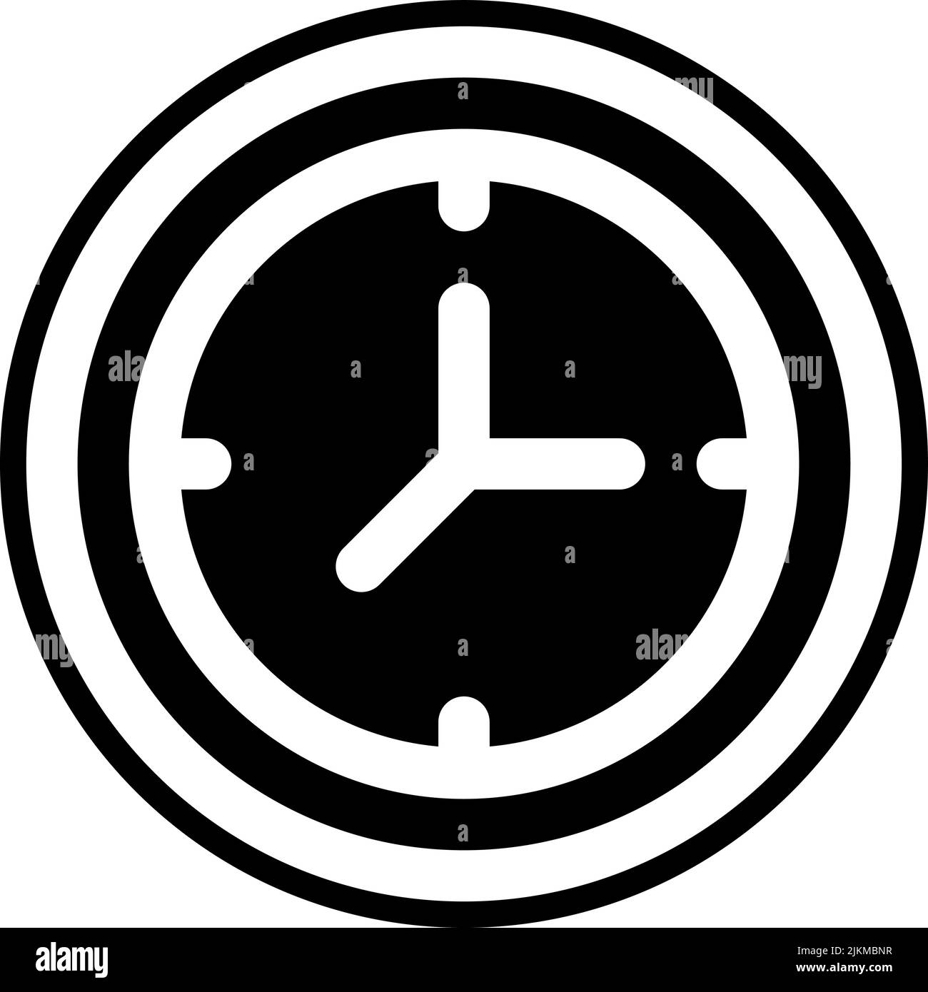 time icon black vector illustration Stock Vector Image & Art - Alamy