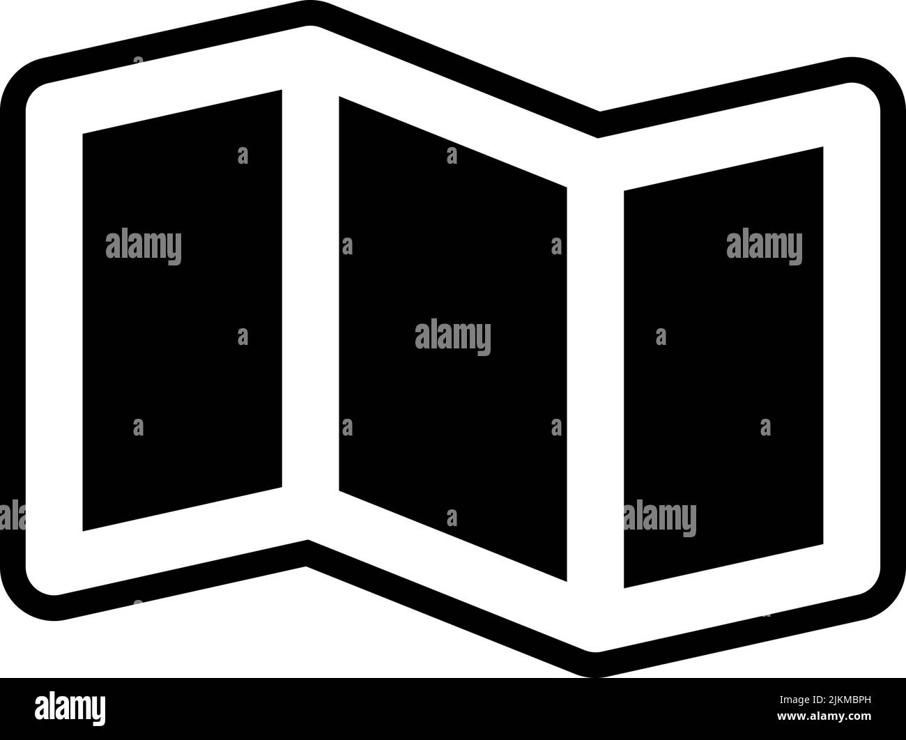 map icon black vector illustration Stock Vector Image & Art - Alamy