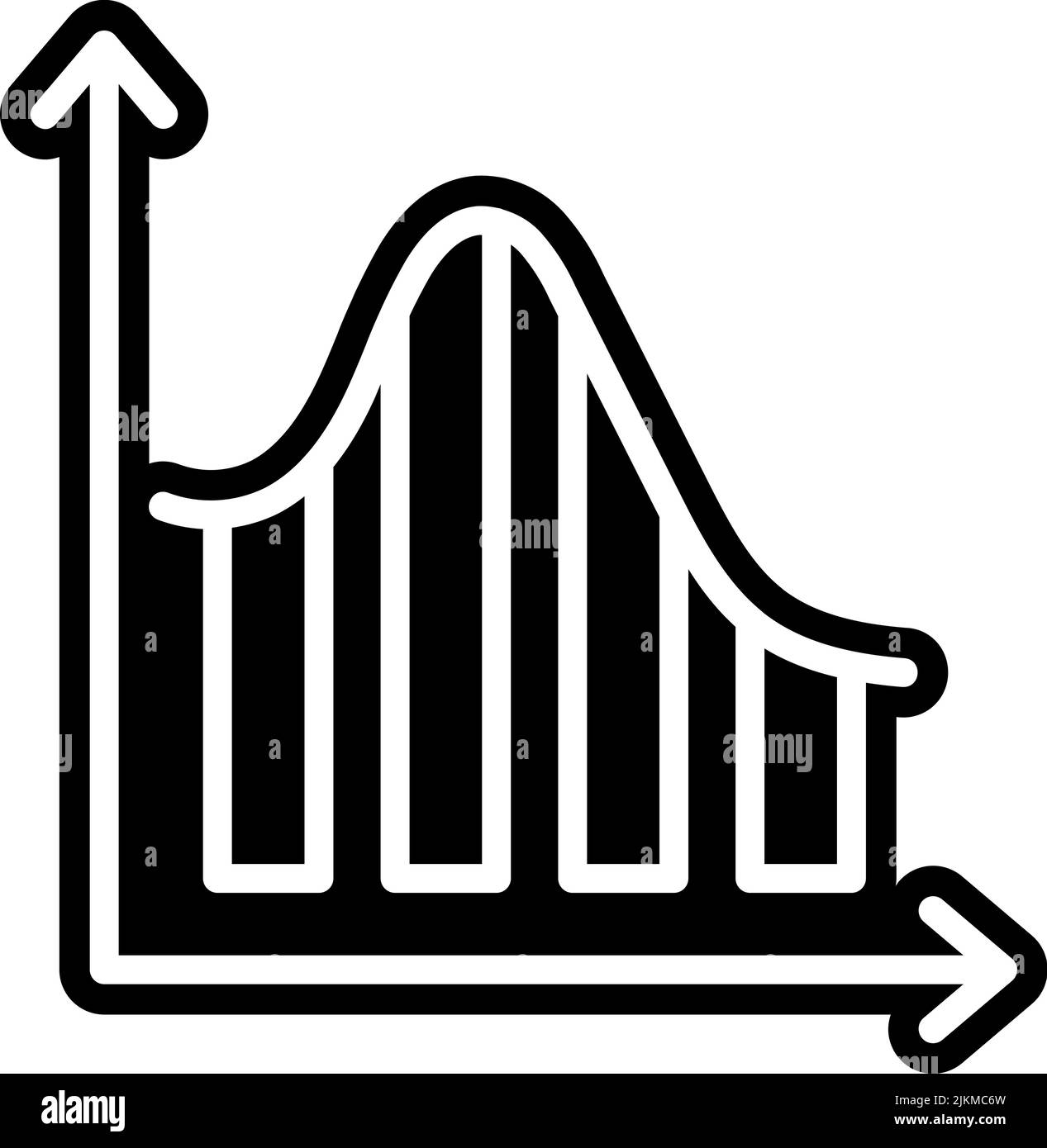 graph icon black vector illustration Stock Vector Image & Art - Alamy