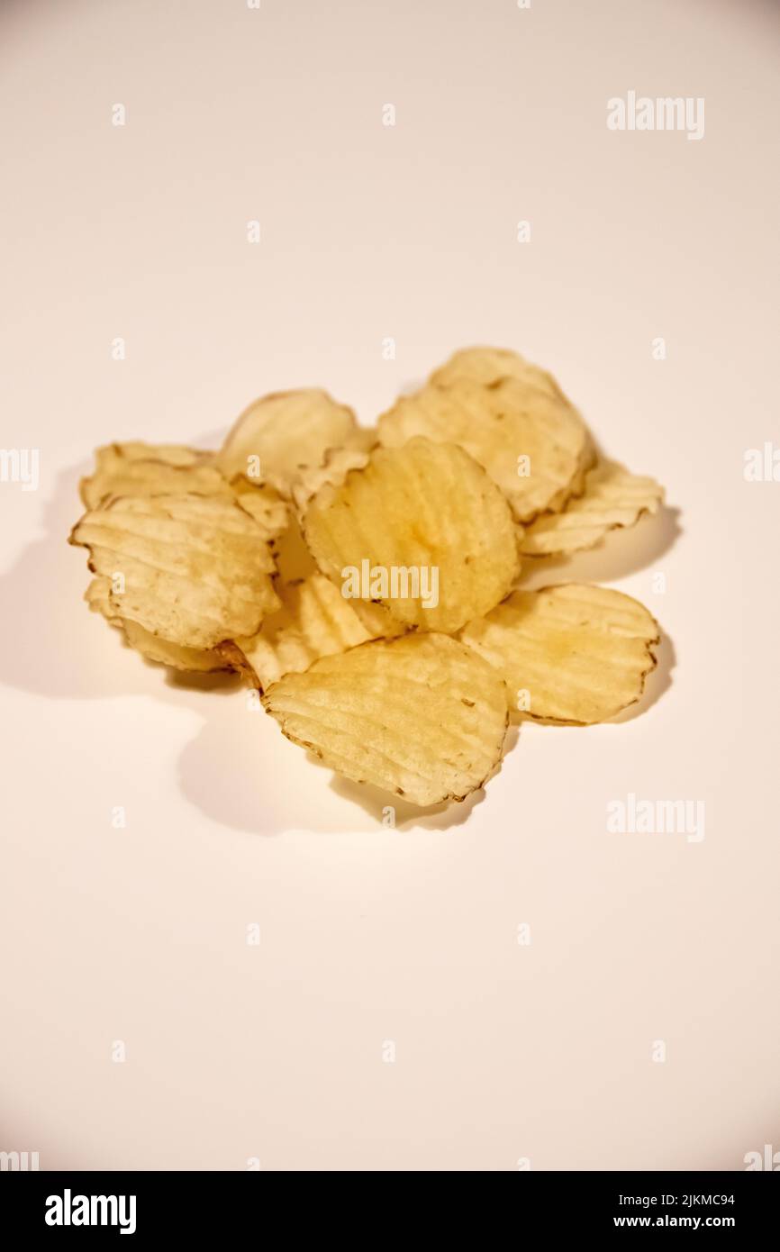 Closeup shot potato chips hi-res stock photography and images - Alamy