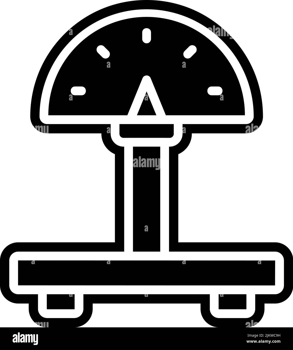weight scale icon black vector illustration Stock Vector Image & Art ...