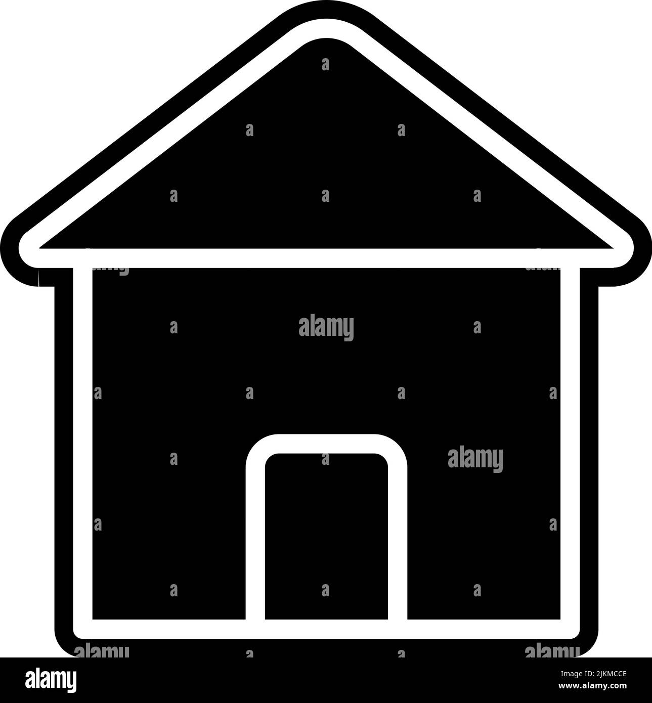 home page icon black vector illustration Stock Vector Image & Art - Alamy