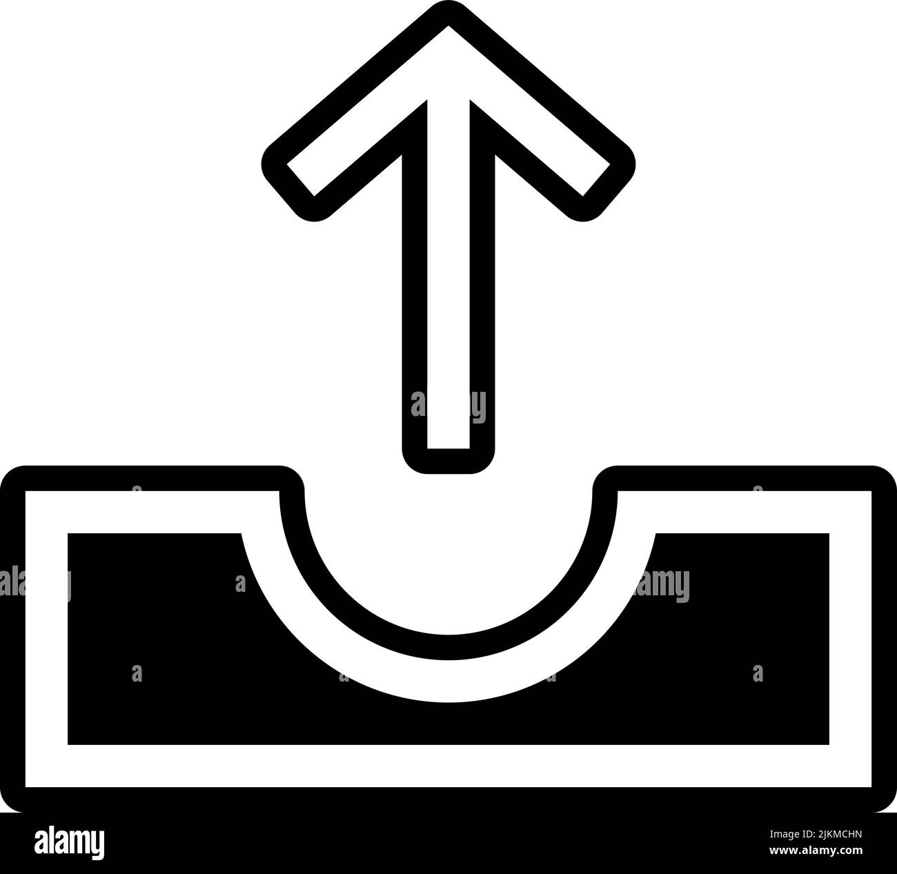 mail out icon black vector illustration Stock Vector Image & Art - Alamy