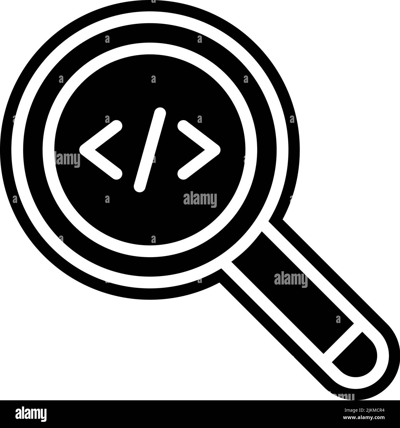 code icon black vector illustration Stock Vector Image & Art - Alamy