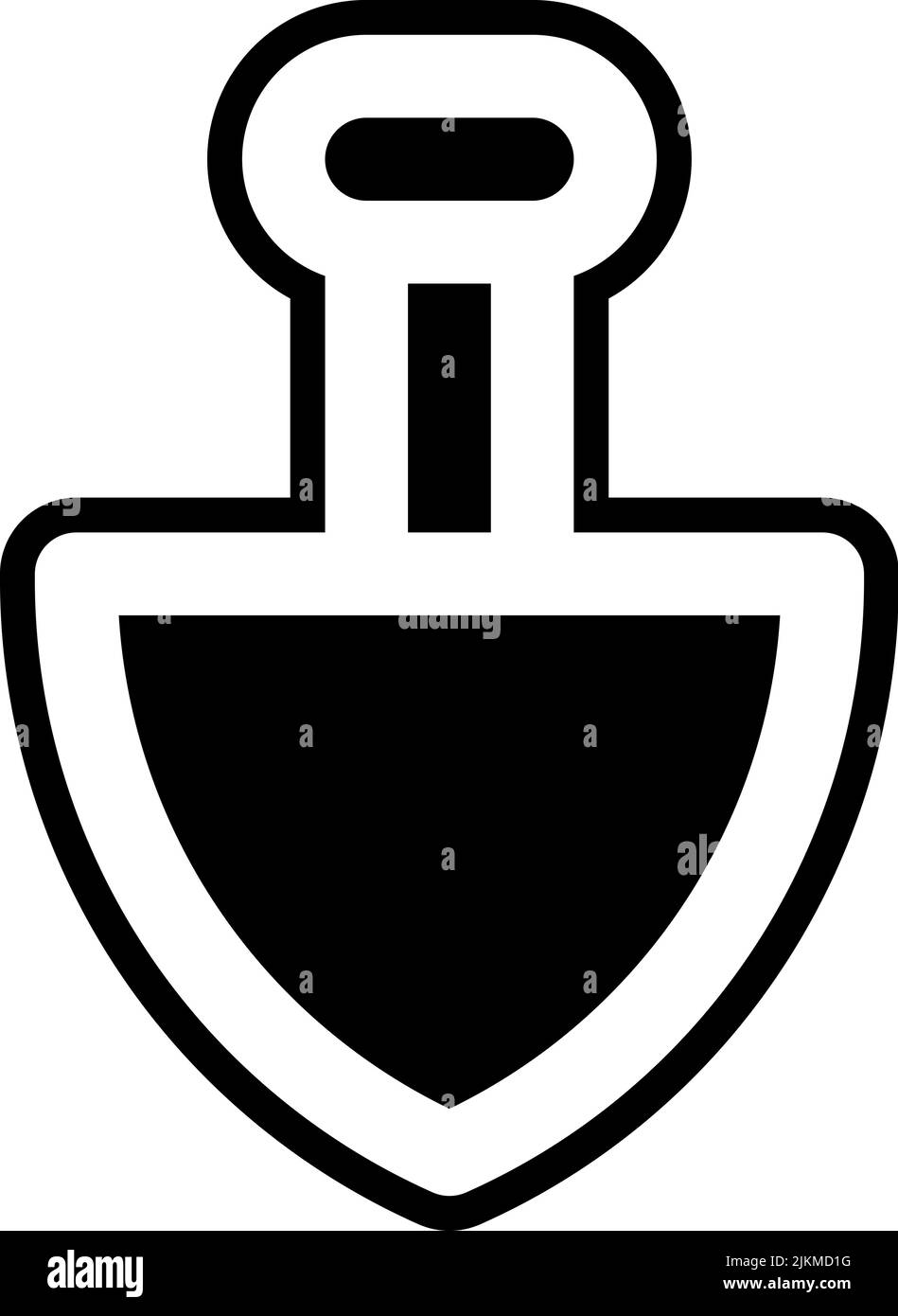 shovel icon black vector illustration Stock Vector Image & Art - Alamy