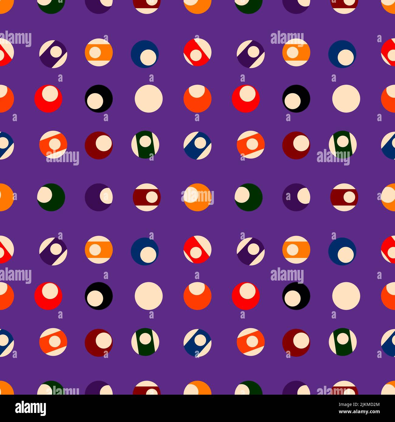 Cartoon game seamless billiards balls pattern for fabrics and ...