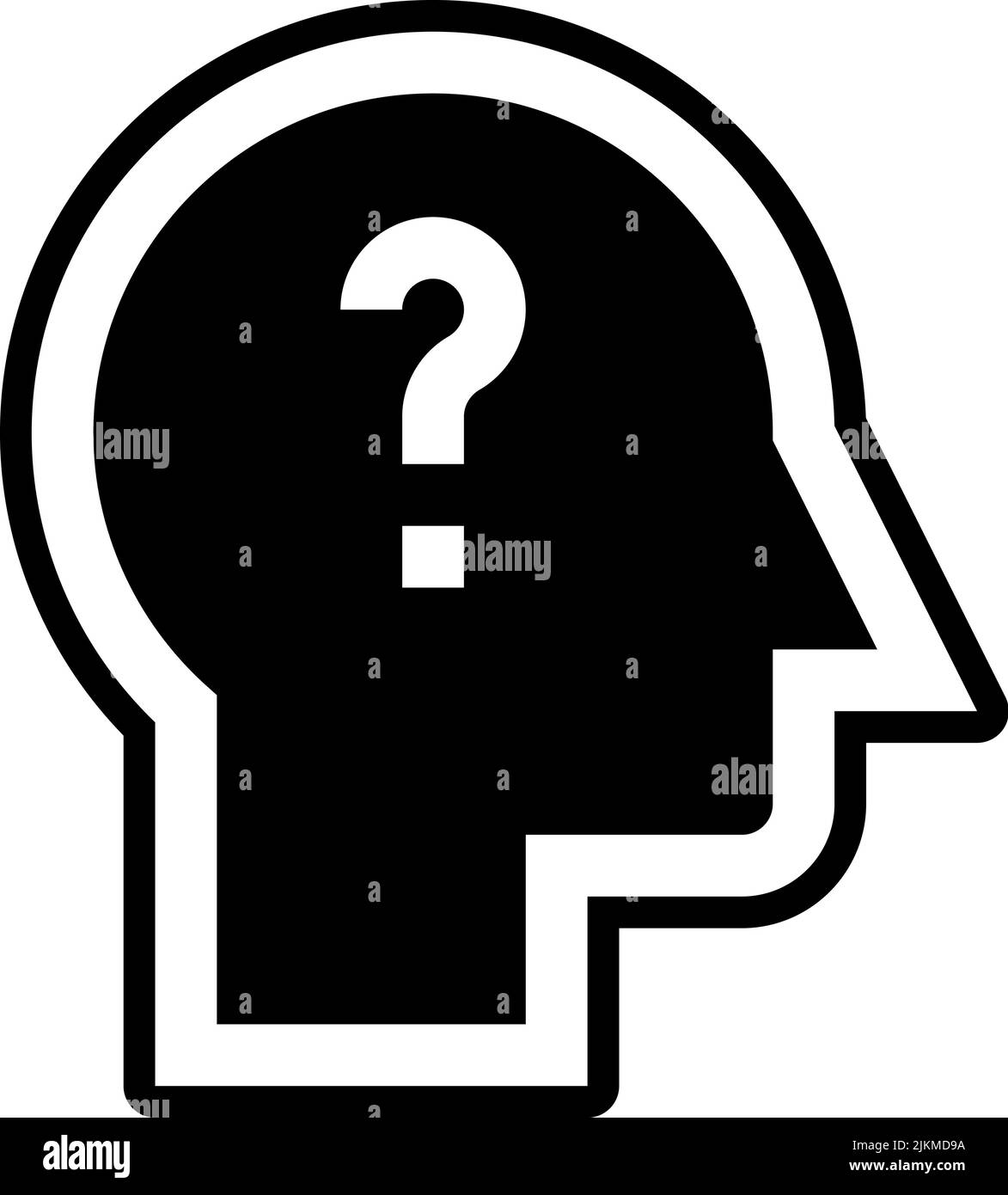 question icon black vector illustration Stock Vector Image & Art - Alamy