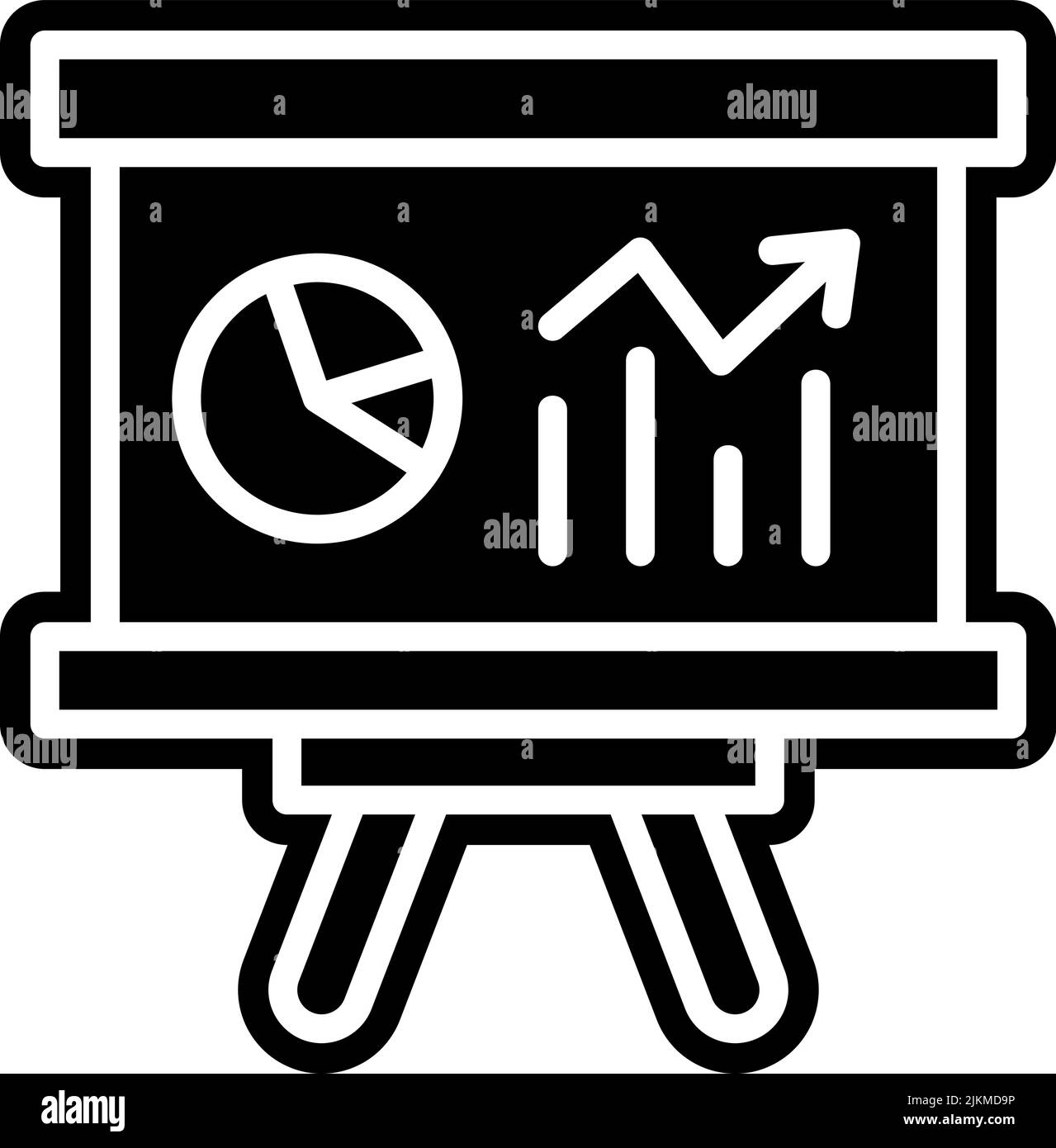 graph icon black vector illustration Stock Vector Image & Art - Alamy