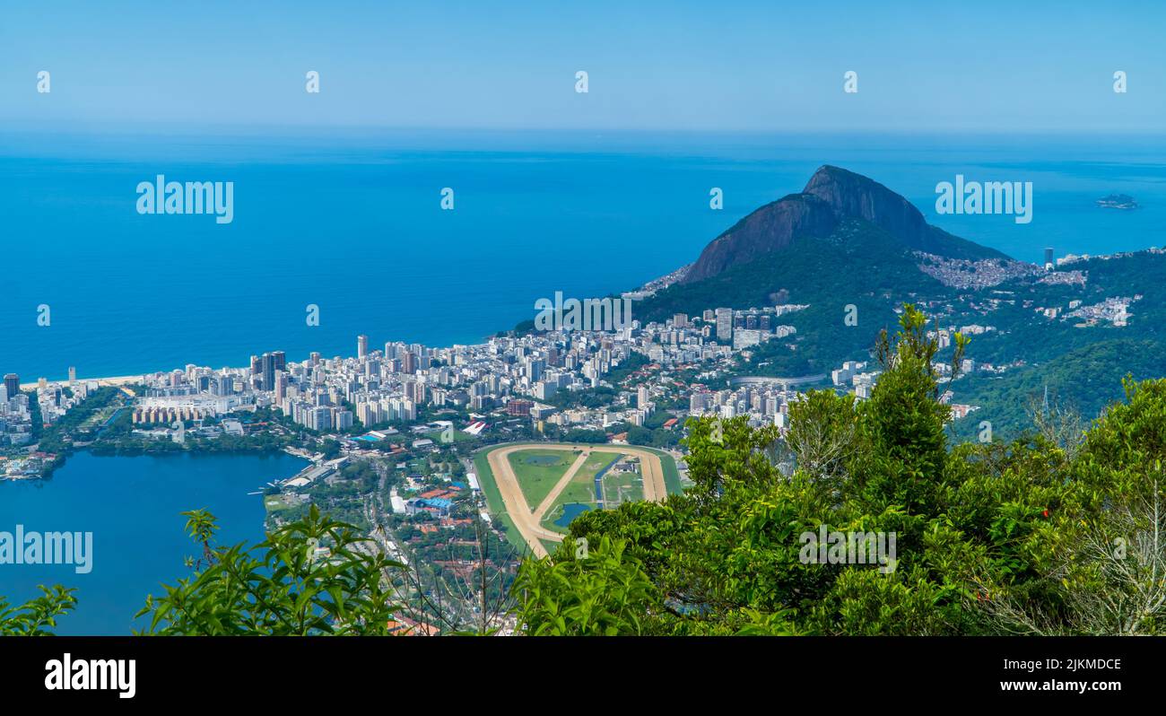 A mesmerizing view of Leblon and Ipanema neighborhoods on a clear day ...