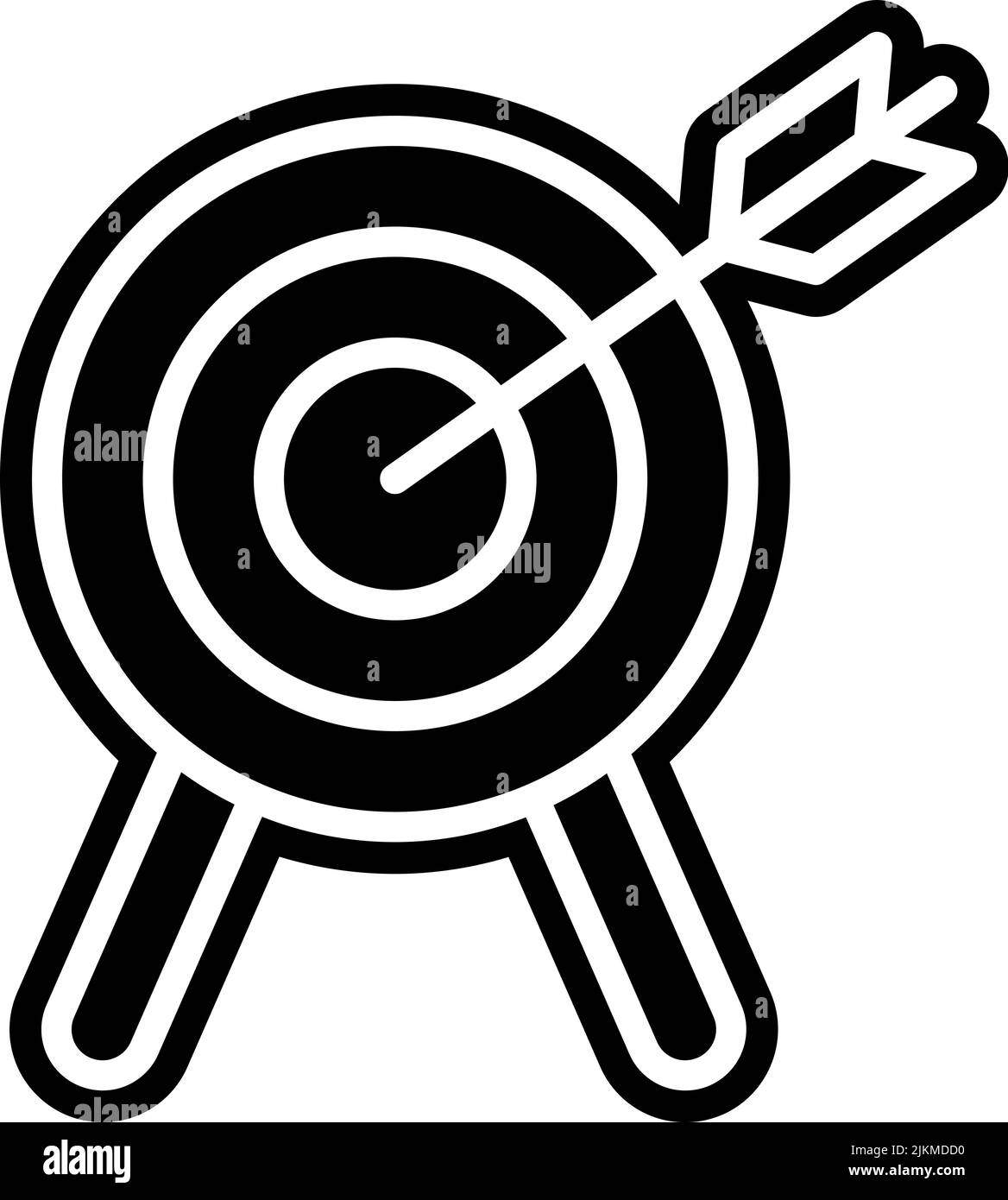 target icon black vector illustration Stock Vector Image & Art - Alamy
