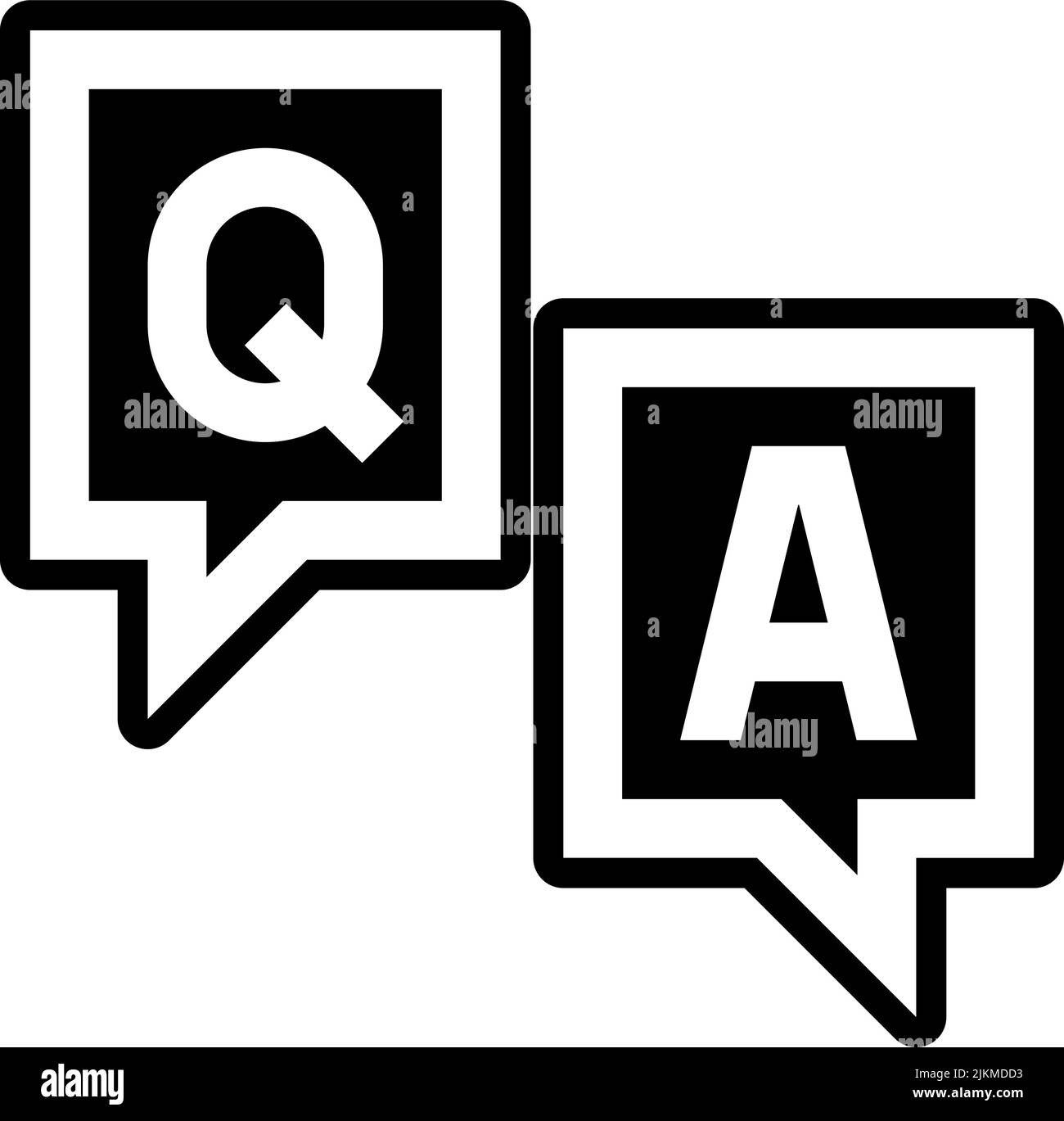 faq icon black vector illustration Stock Vector Image & Art - Alamy