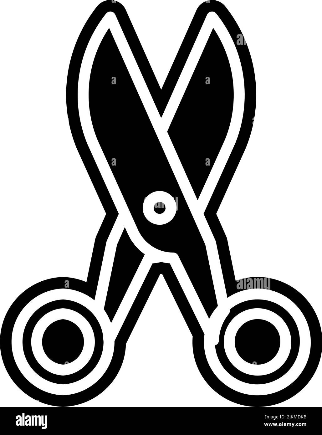scissor icon black vector illustration Stock Vector Image & Art - Alamy