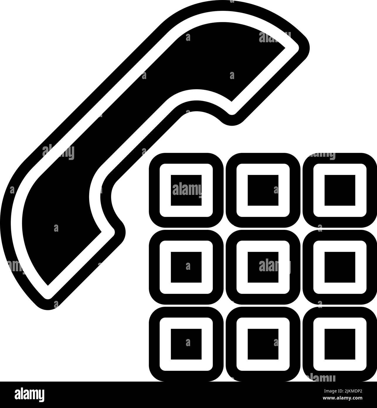dial pad icon black vector illustration Stock Vector Image & Art - Alamy