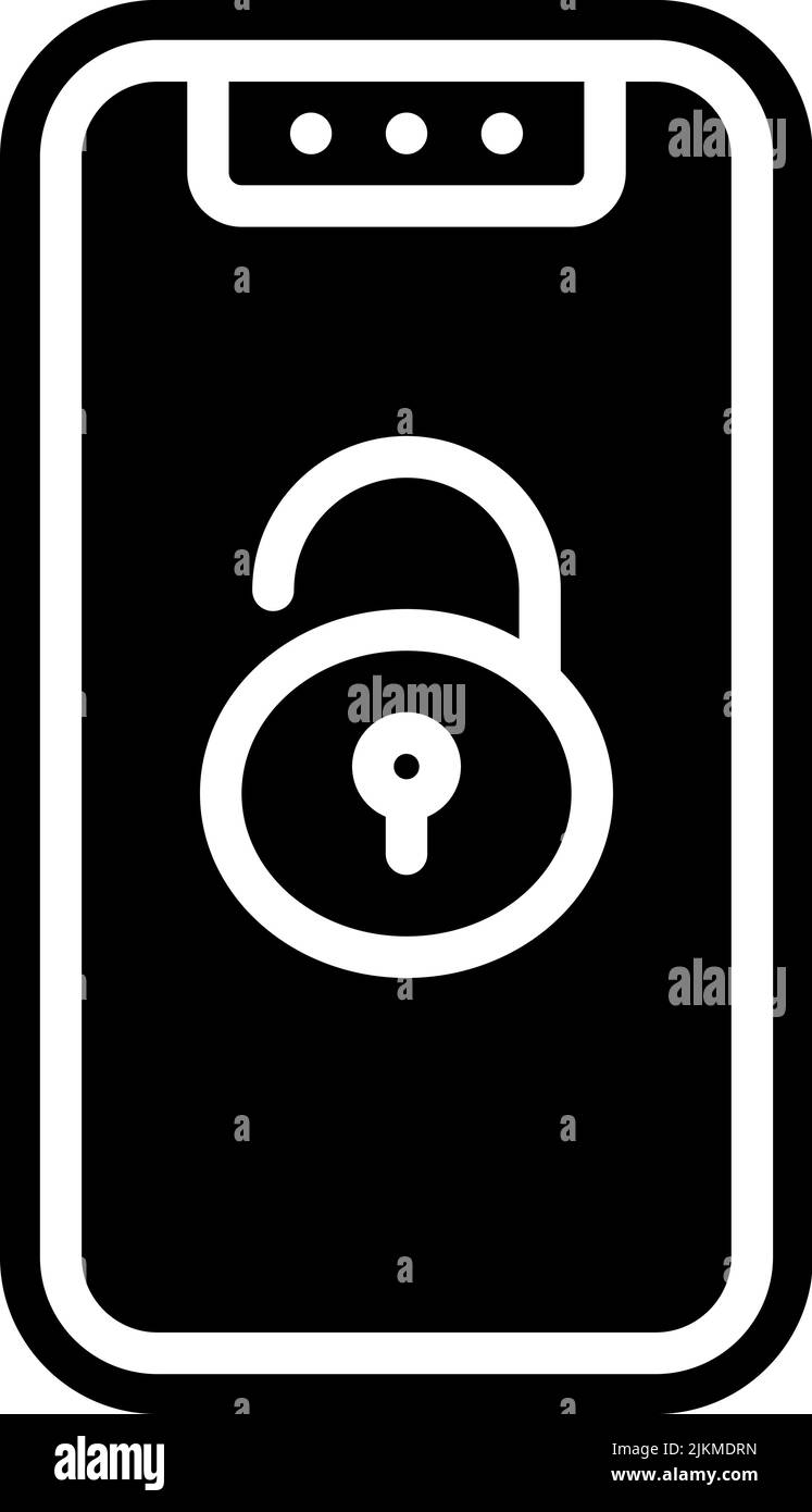 unlock icon black vector illustration Stock Vector Image & Art - Alamy