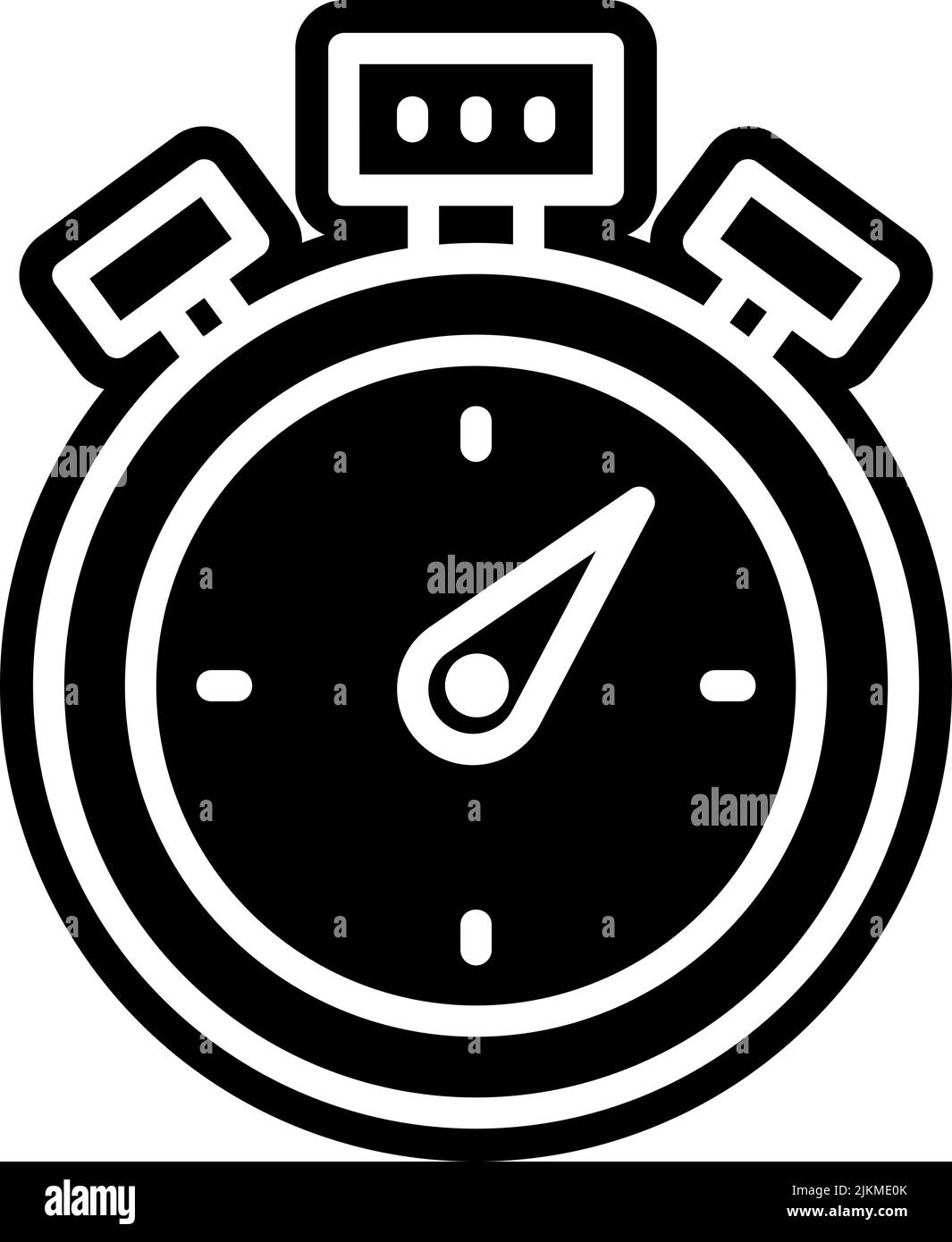stopwatch icon black vector illustration Stock Vector Image & Art - Alamy