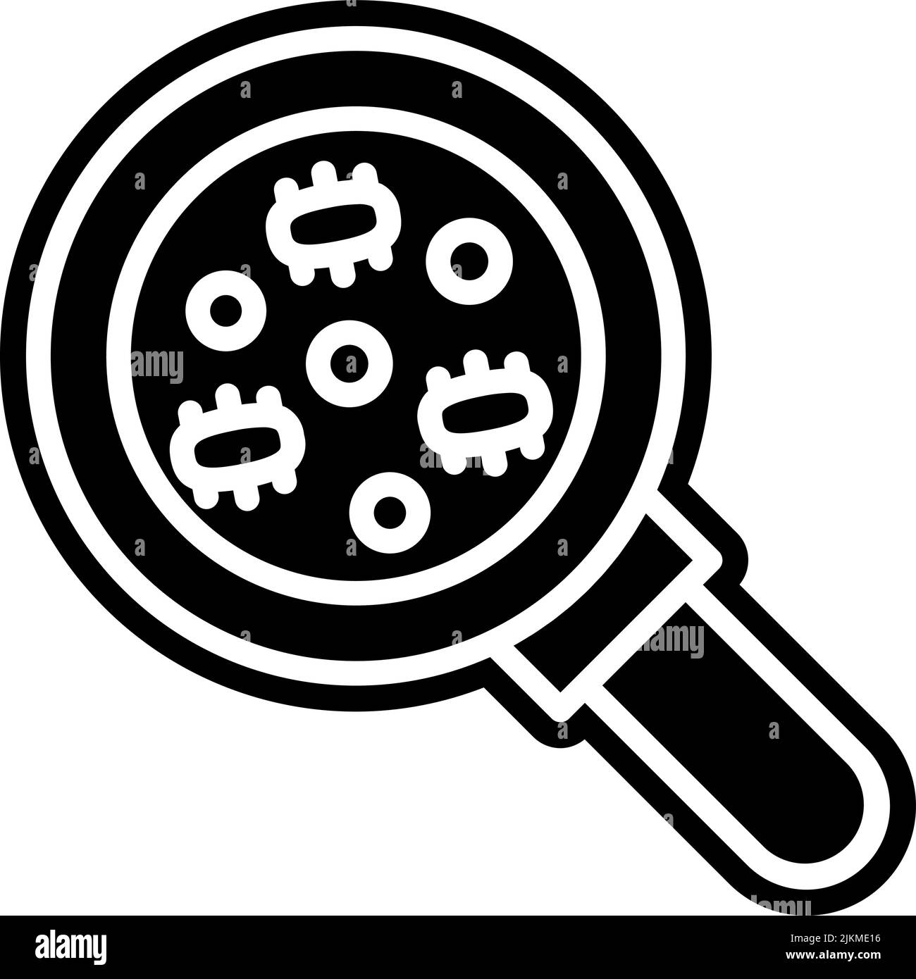 bacteria icon black vector illustration Stock Vector Image & Art - Alamy