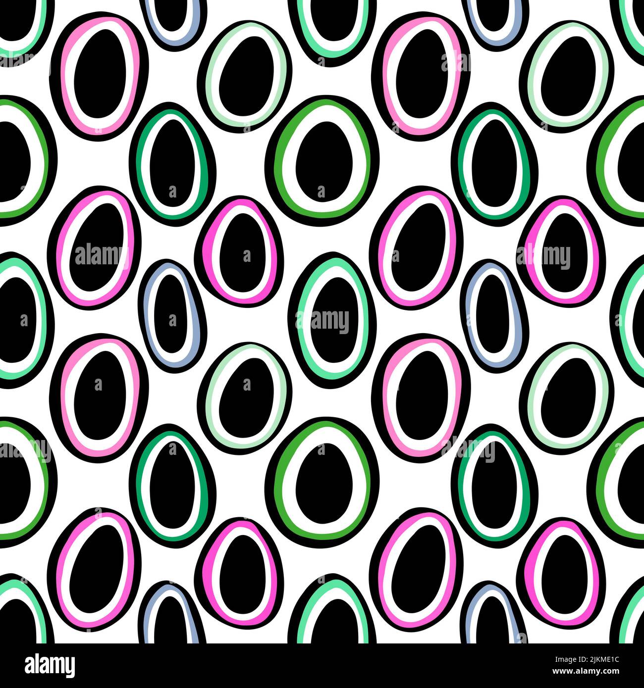 Summer seamless magic evil eye pattern for fabrics and textiles and ...