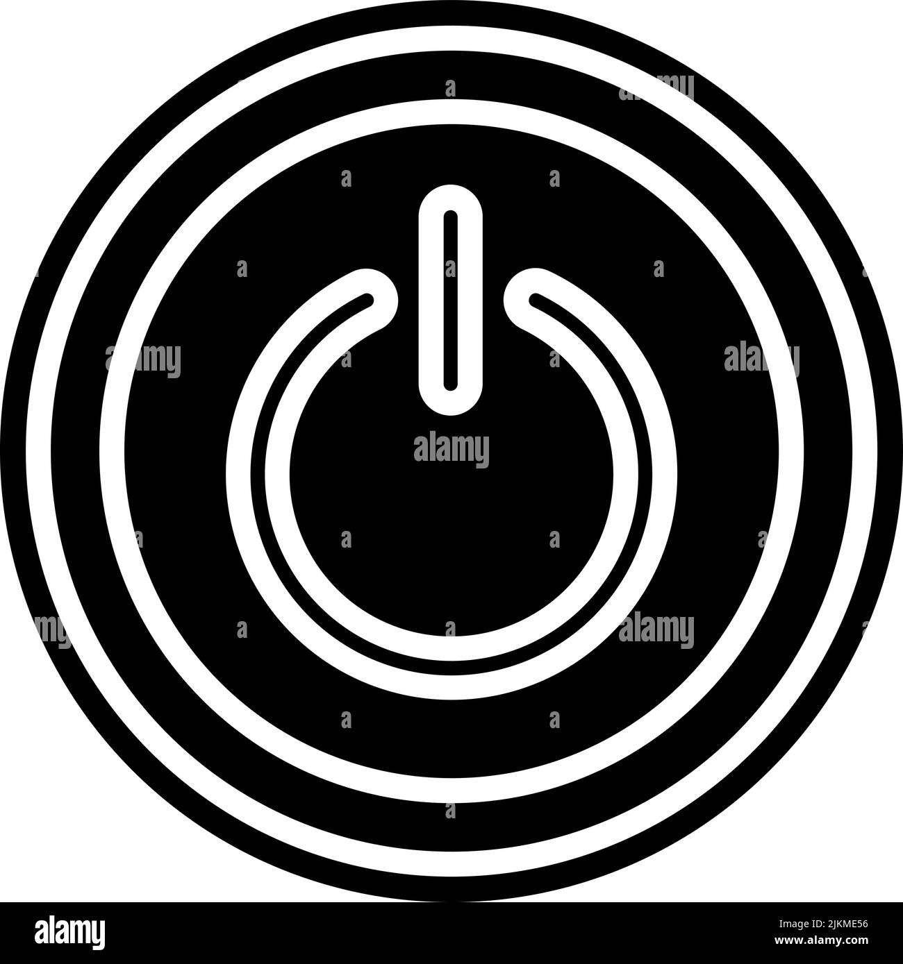 turn off icon black vector illustration Stock Vector Image & Art - Alamy