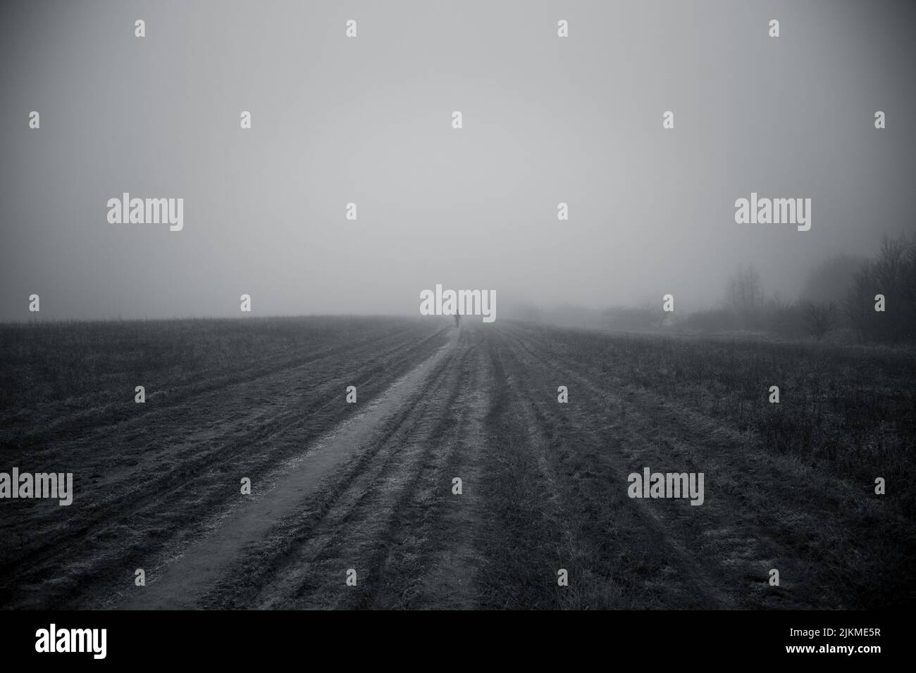 Scary view scary road hi-res stock photography and images - Alamy