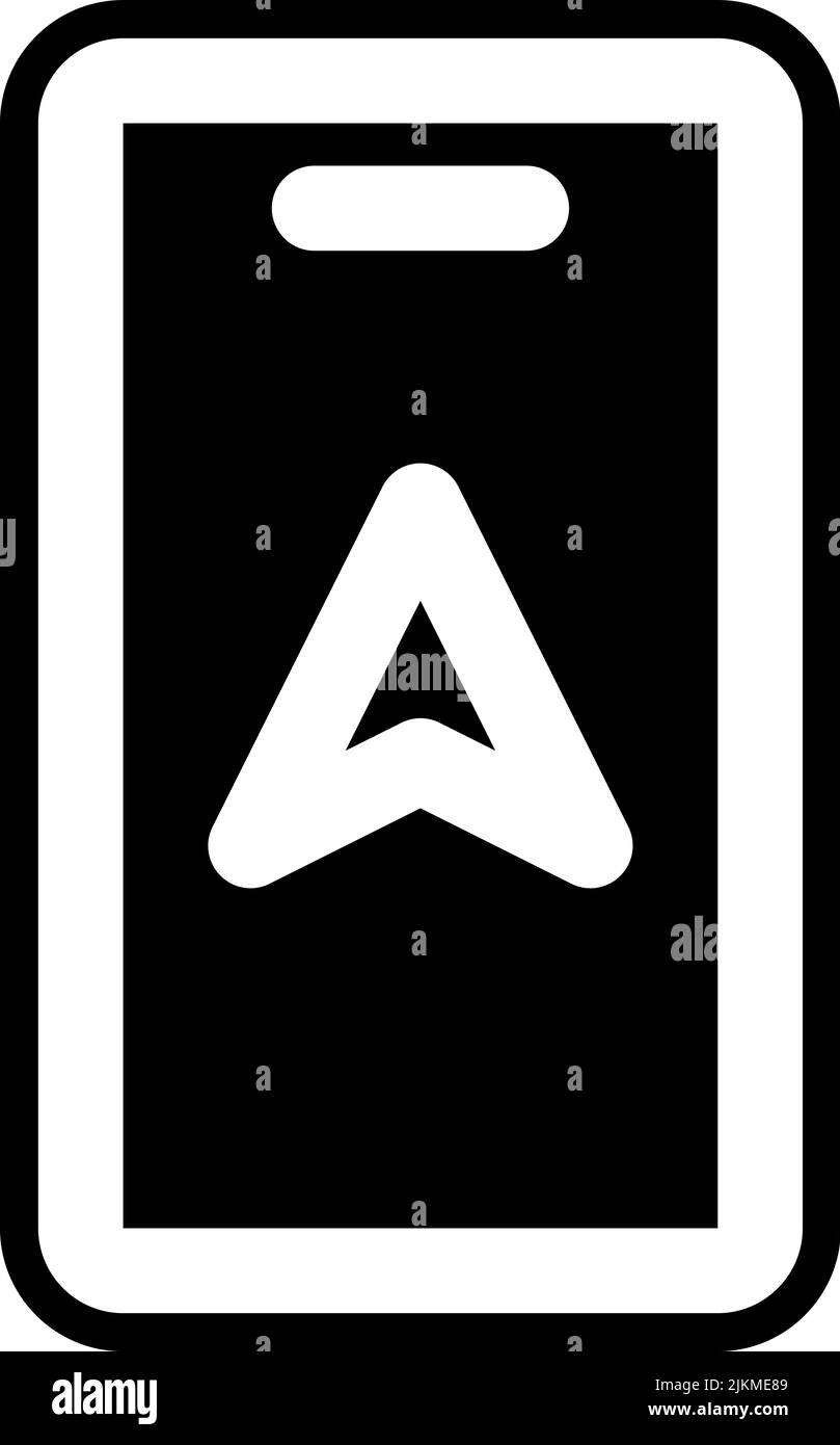 navigation icon black vector illustration Stock Vector Image & Art - Alamy