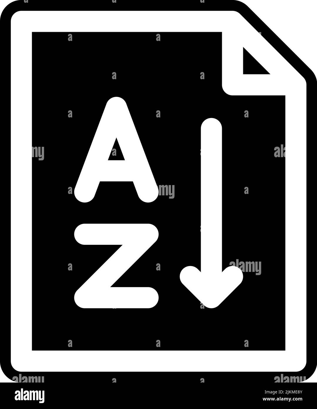 sort icon black vector illustration Stock Vector Image & Art - Alamy