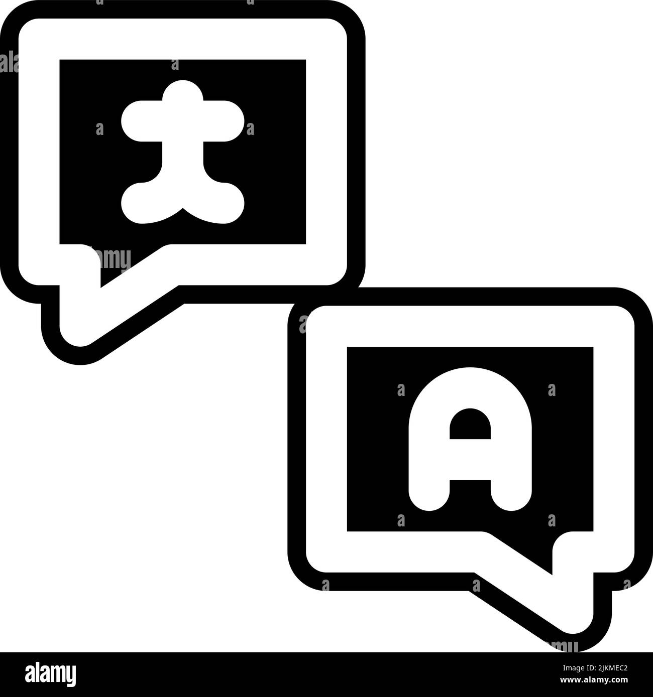 language icon black vector illustration Stock Vector Image & Art - Alamy