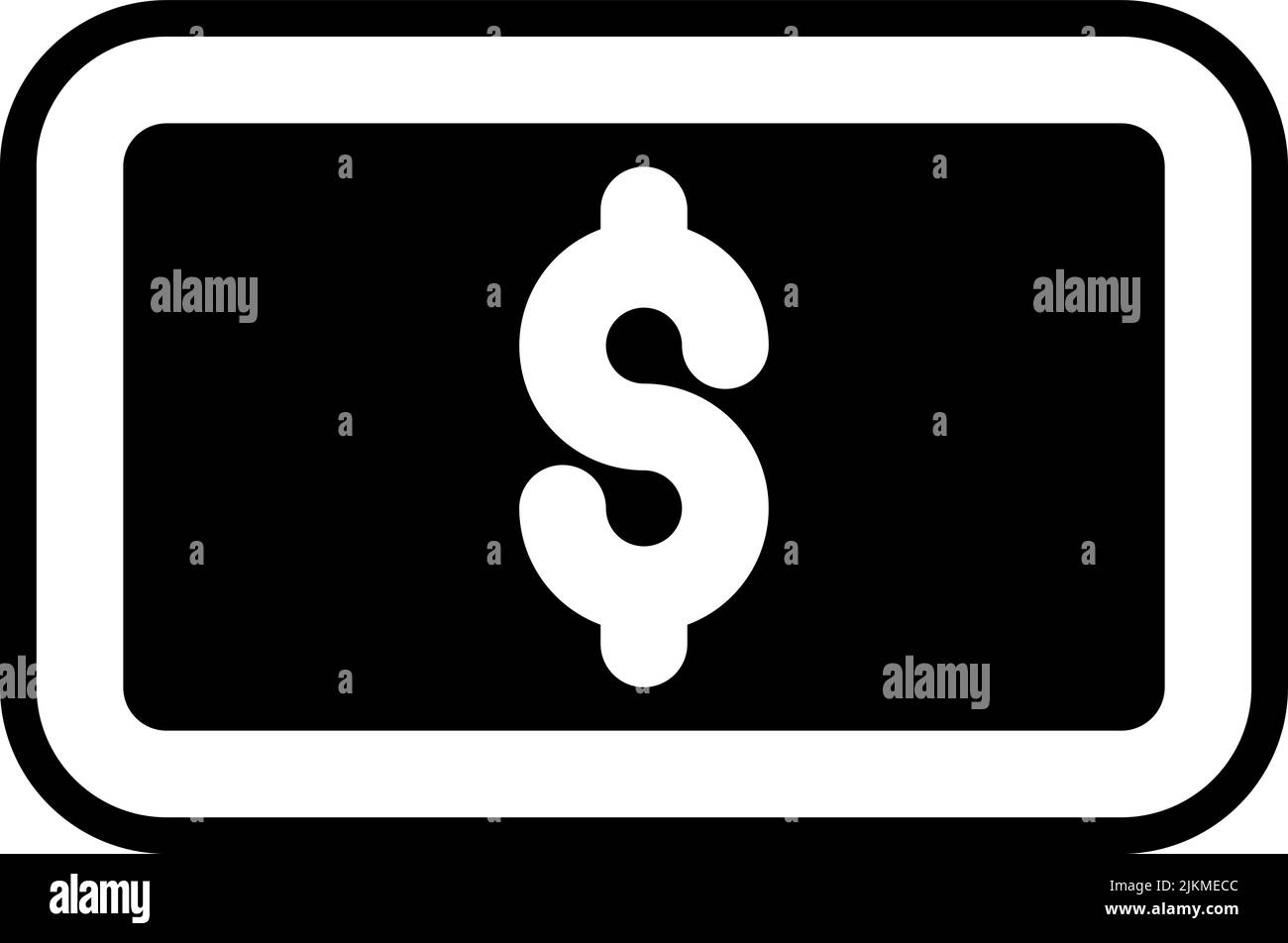 money icon black vector illustration Stock Vector Image & Art - Alamy