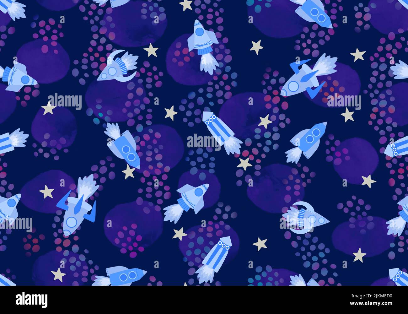 Cartoon seamless spaceship pattern for fabrics and kids and school ...