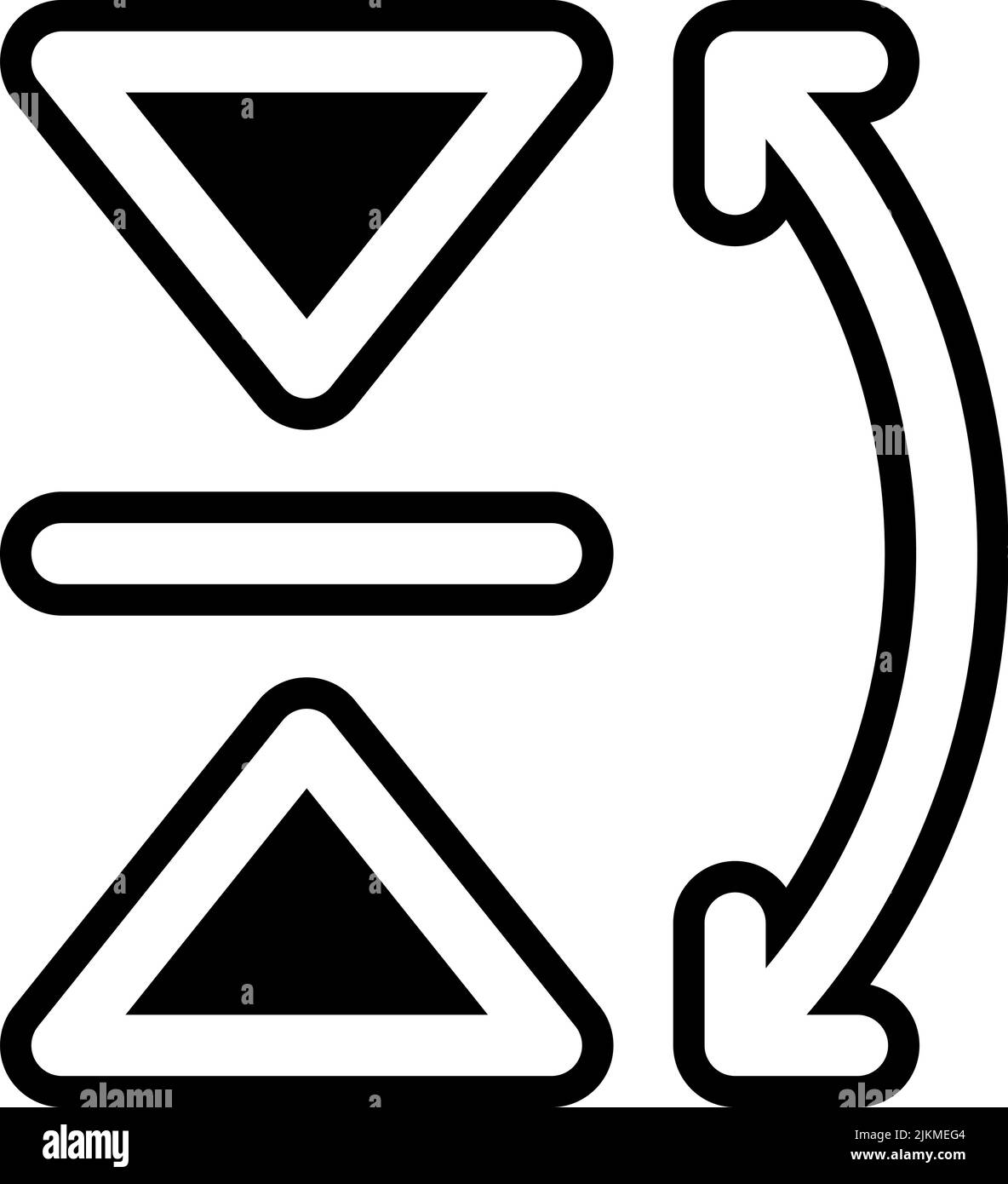 flip icon black vector illustration Stock Vector Image & Art - Alamy