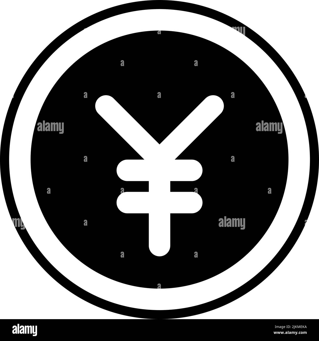 yen icon black vector illustration Stock Vector Image & Art - Alamy